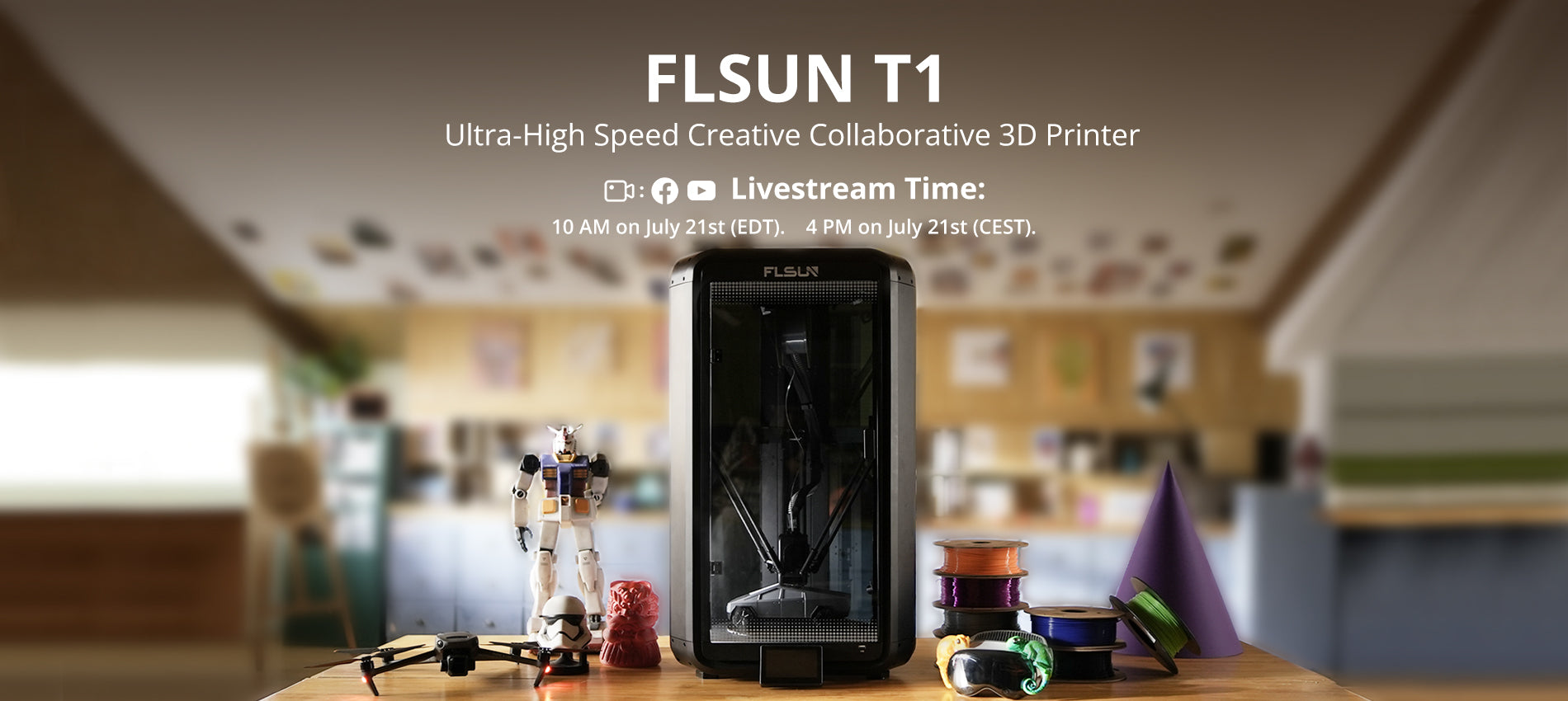 FLSUN T1: The World's First Ultra-High-Speed Creative Collaboration 3D – flsun3d
