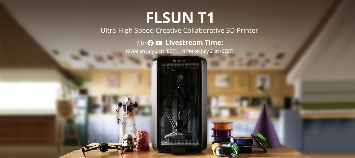 FLSUN T1: The World's First Ultra-High-Speed Creative Collaboration 3D – flsun3d